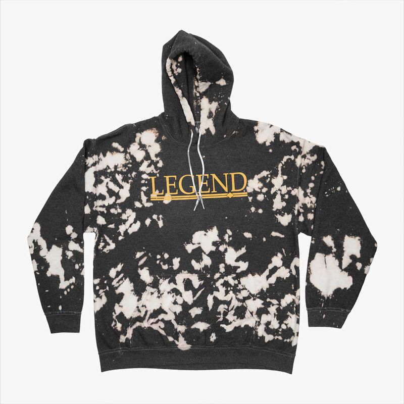 Bob Marley Adult Fit Hoodie with Bleach Effect Design