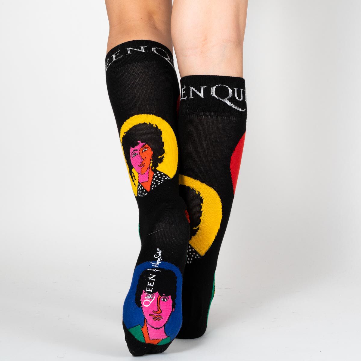 Hard Rock Queen Faces of Queen Socks Blue S M